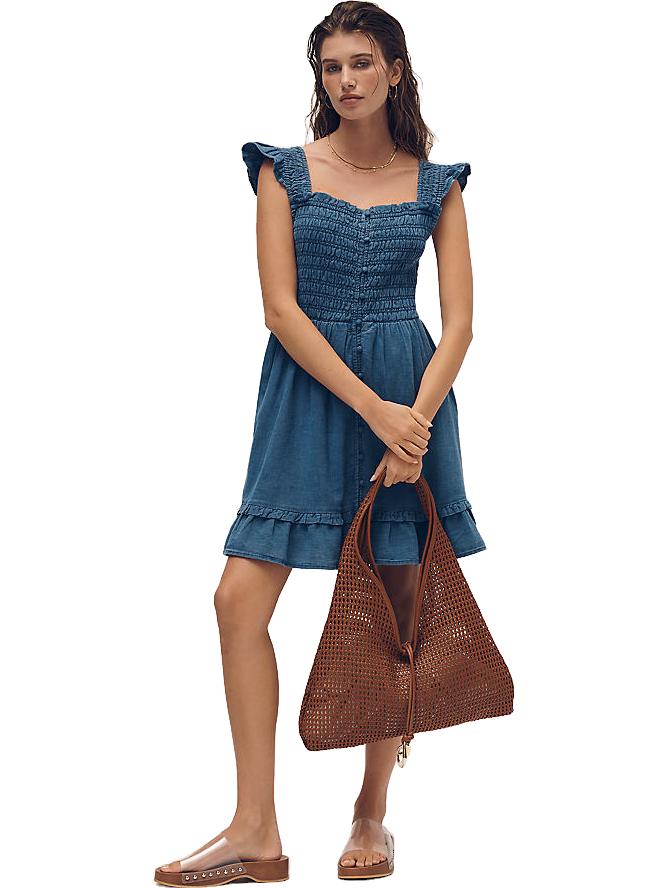 ANTHROPOLOGIE By Anthropologie Peregrine Cotton Mini Dress